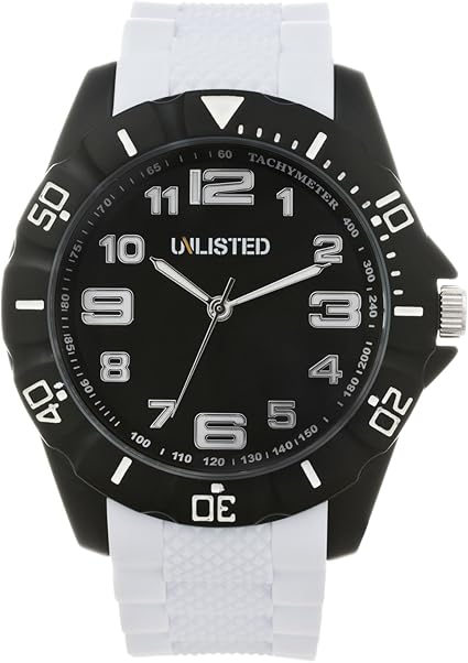 Amazon.com: Unlisted by Kenneth Cole Men's Rubber Strap Watch UL1209 ...