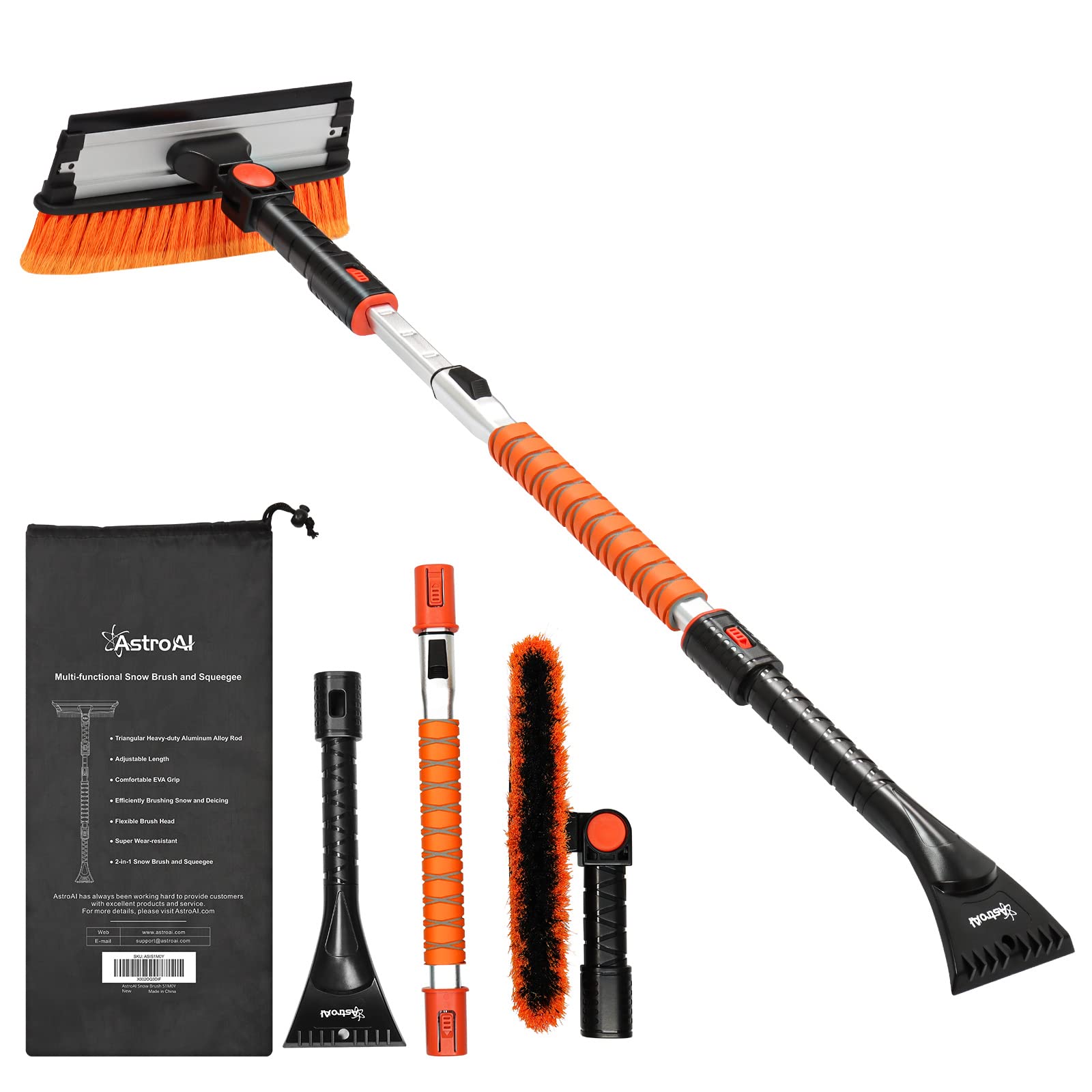 Mua 47.2" Ice Scrapers for Car Windshield, 3 in 1 Sturdy Snow Brush ...