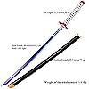 LED Light Up Sword Anime Demon Slayer Sword Katana Cosplay 41 inch ...