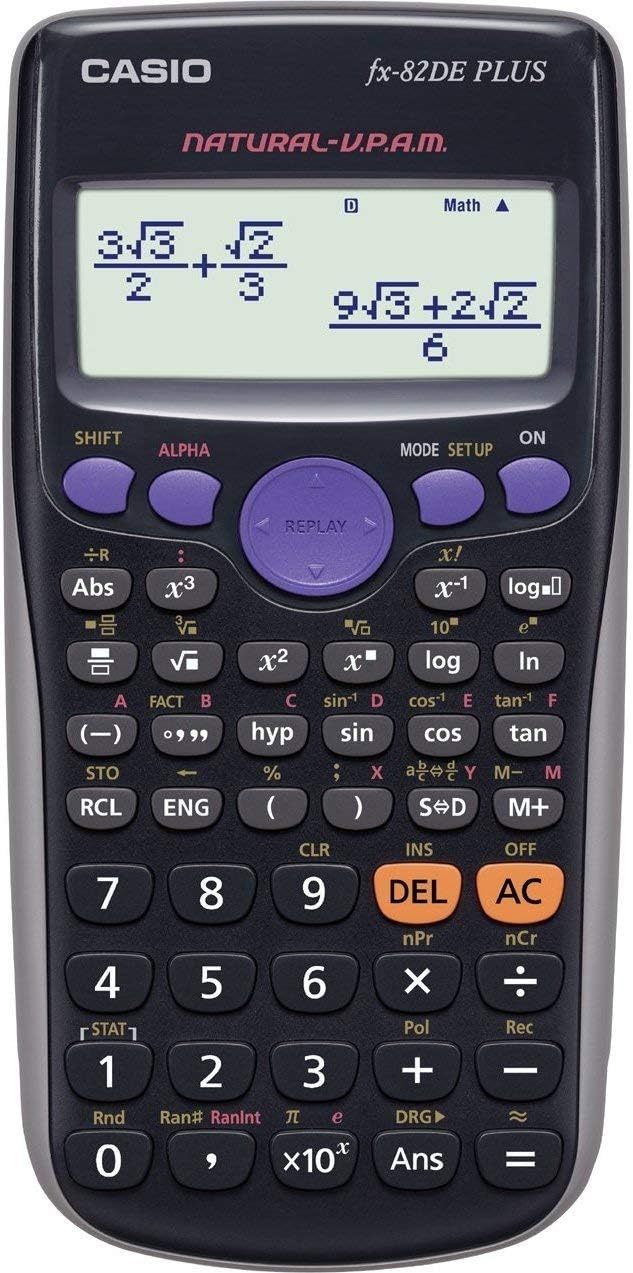 Casio FX 82DE Plus Scientific Calculator With Natural Display German casio-fx-82de-plus-scientific-calculator-with-natural-display-german
