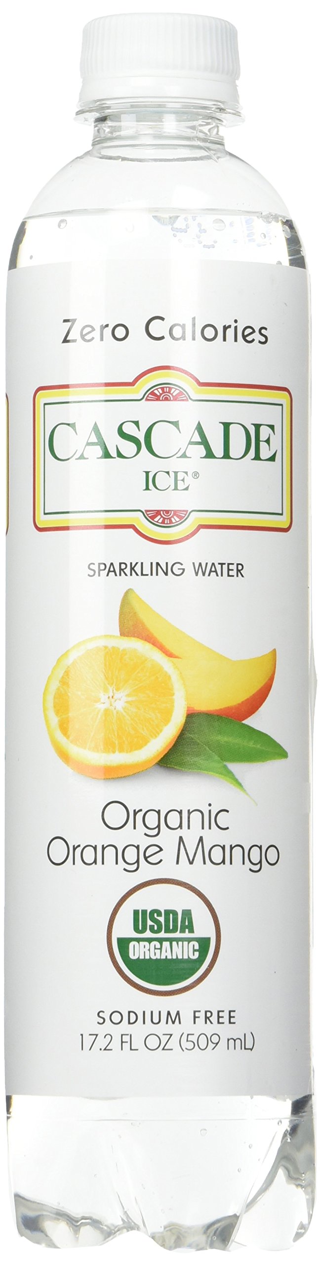 Cascade Ice Organic Sparkling Water, Pomegranate, 17.2 Fluid Ounce (Pack of 12): Amazon.com ...