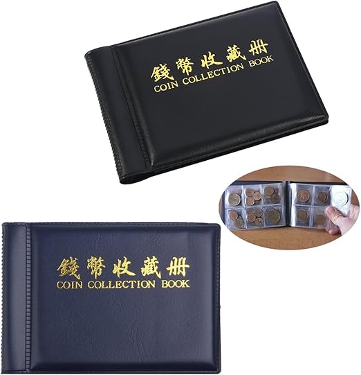 2 Pack Coin Collection Album 60 Coin Holders Can Hold 50P and 2 Pound ...