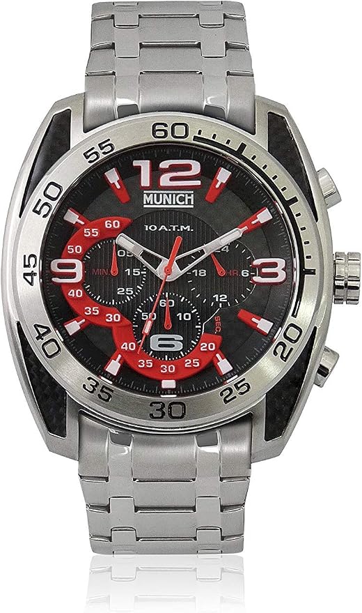 Munich Reloj Analógico para Unisex Adultos de Cuarzo con Correa en ...