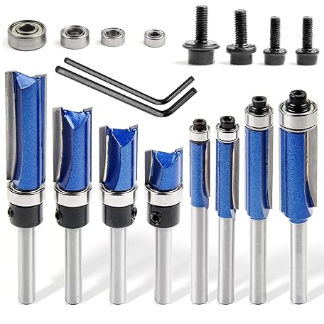 Mua Shineyoo Trimmer Bit, Router Bit, 0.2 inch (6 mm) Diameter, Set of ...