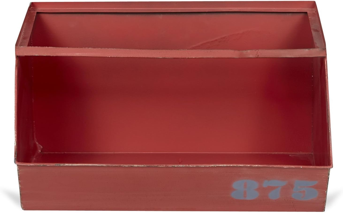 Drew bac Bac de rangement en métal rouge Rouge - Alinea 44.5x32.0x24.5 ...