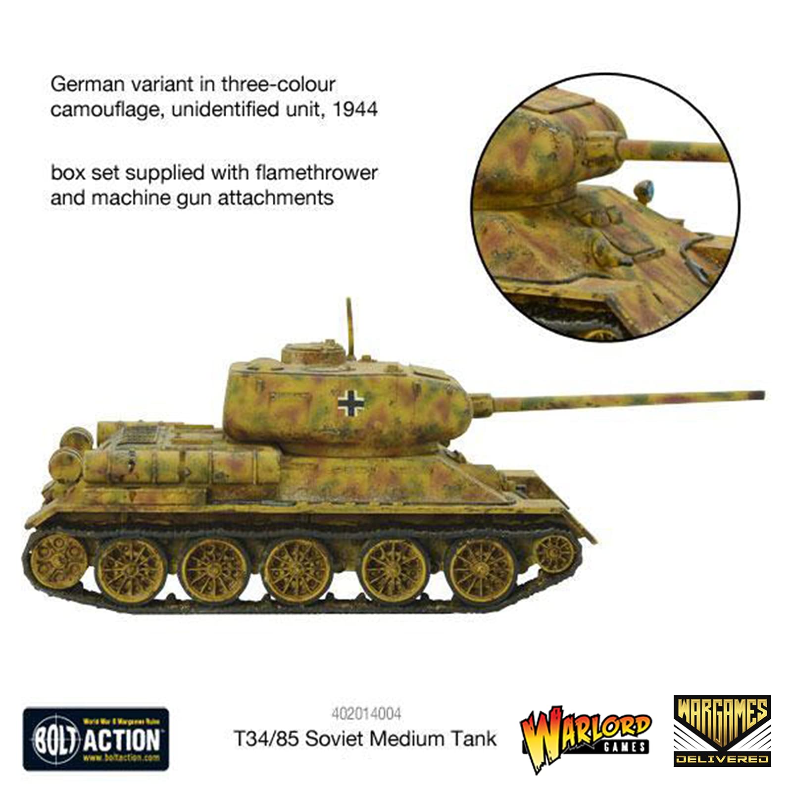 Mua Wargames Delivered Bolt Action Miniatures - T-34/85 Medium German ...