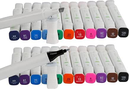 Amazon.com: Permanent Fabric Markers Bulk - 12 Pack - Fabric Markers ...
