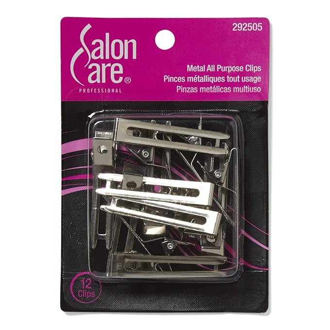 Amazon.com : Salon Care All Purpose Metal Clips : Beauty