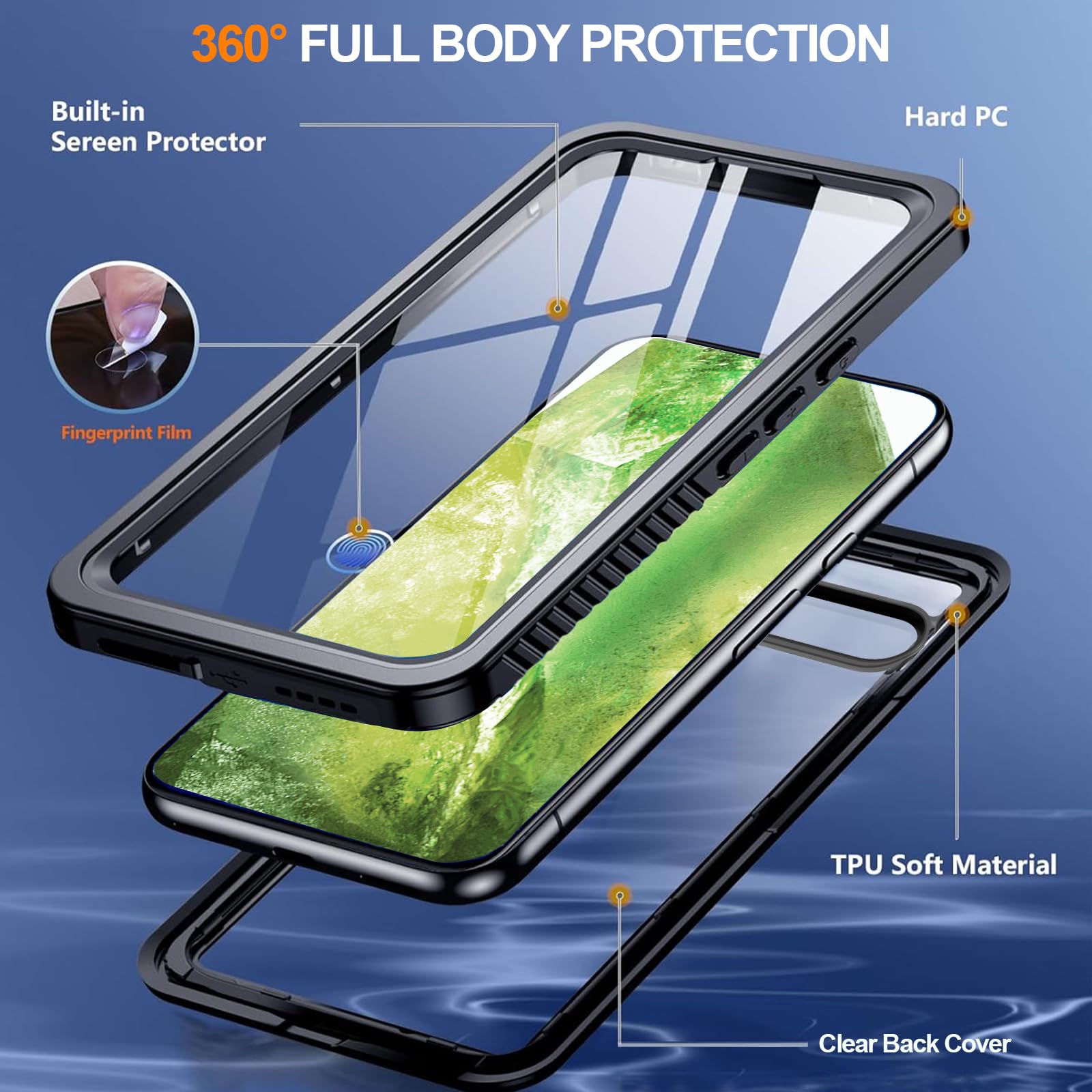 Mua Hualele Pixel 9 Pro XL Case Waterproof Built-in Screen Protector ...