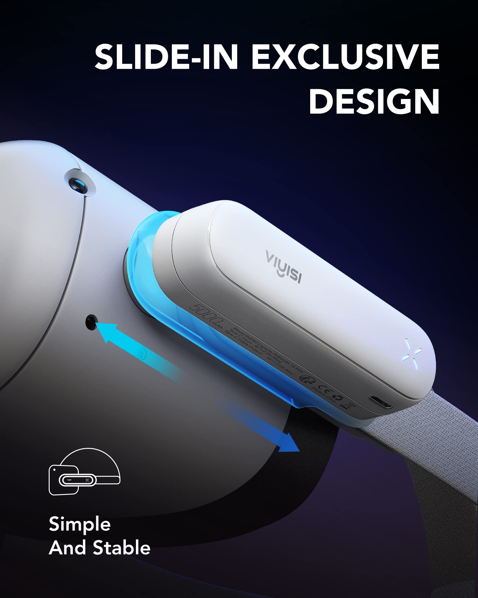 Mua VIYISI Battery Pack for Oculus Quest 2, 5000mAh Portable Charger ...