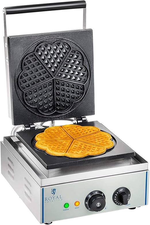 Royal Catering Gaufrier Machine à Gaufres Cœur RCWM-1500-H (37x30,7x49 ...