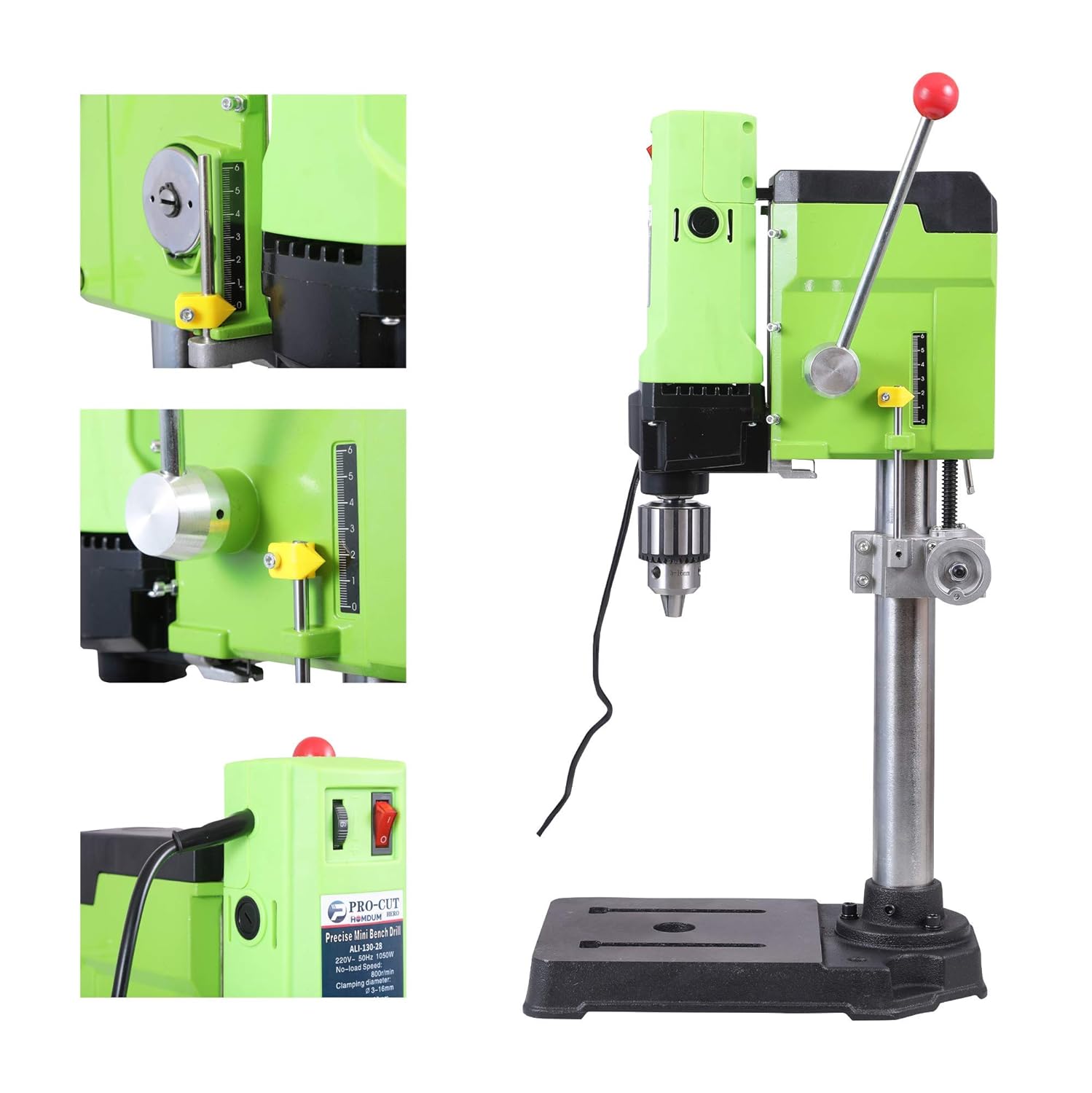 Homdum 16mm x 1050W Multifunctional electric Bench Press Drill machine ...