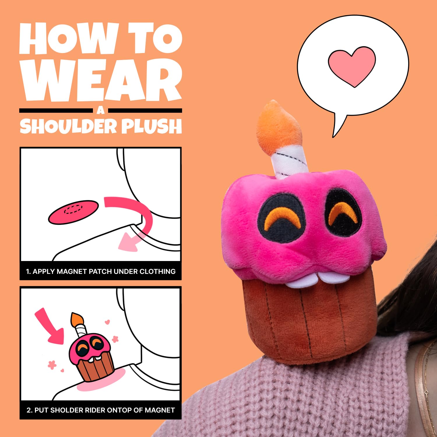 Mua Youtooz FNAF Plushie - Soft Magnetic 6in Cupcake Shoulder Rider ...