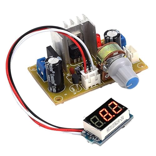 Buck Converter, Icstation LM317 AC DC to DC 3-30V to 1.25-20V Voltage Regulator Digital ...