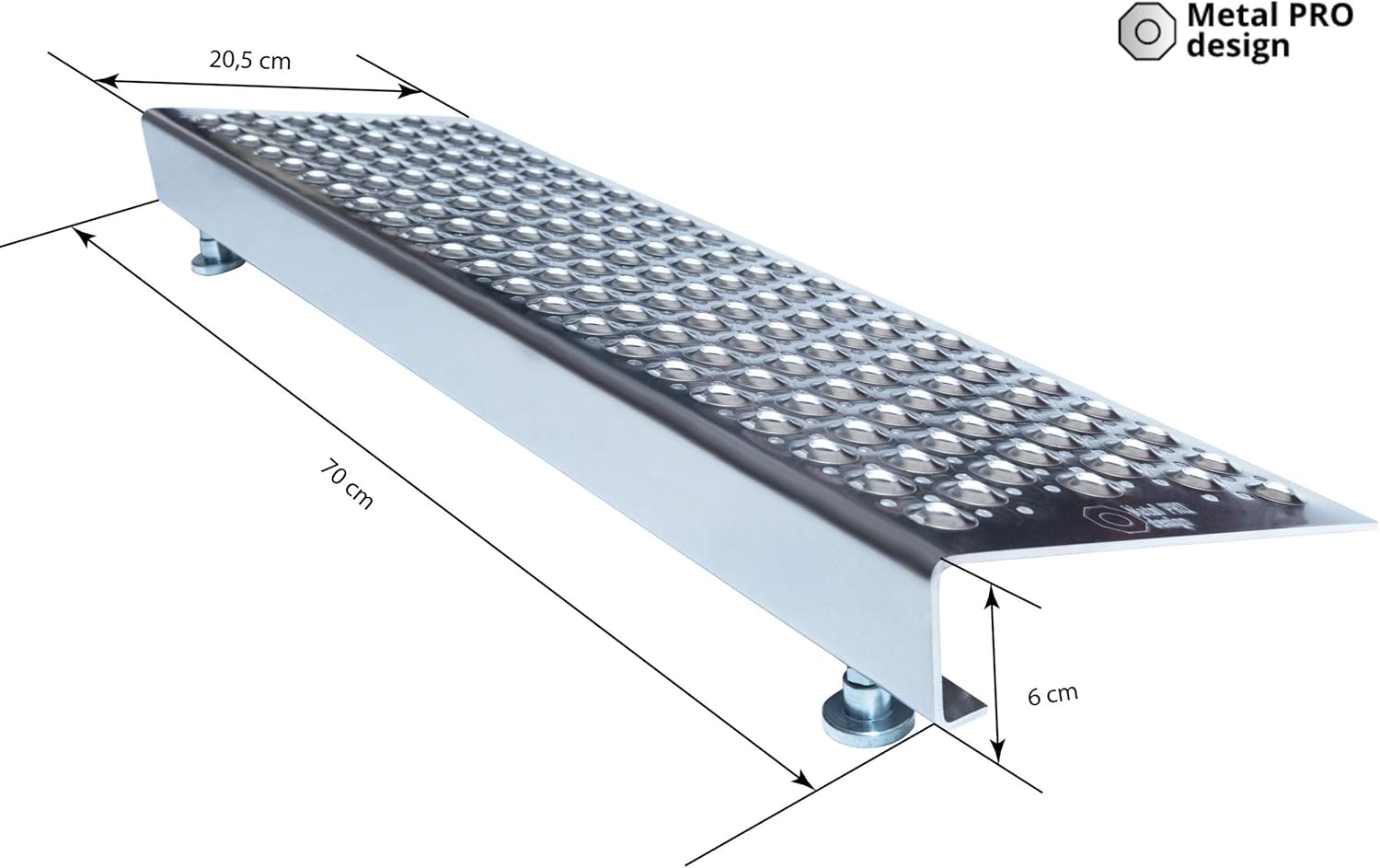 Adjustable ramp for Scooters, wheelchairs and trolleys, Height from 6 ...