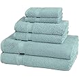 Amazon.com: Amazon Brand – Pinzon Organic Cotton Bathroom Towels, 6 ...