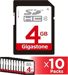 Amazon.com: Gigastone 4GB SD Card 10 Pack SDHC Class 4 Memory Card for Photo Video Music Voice ...