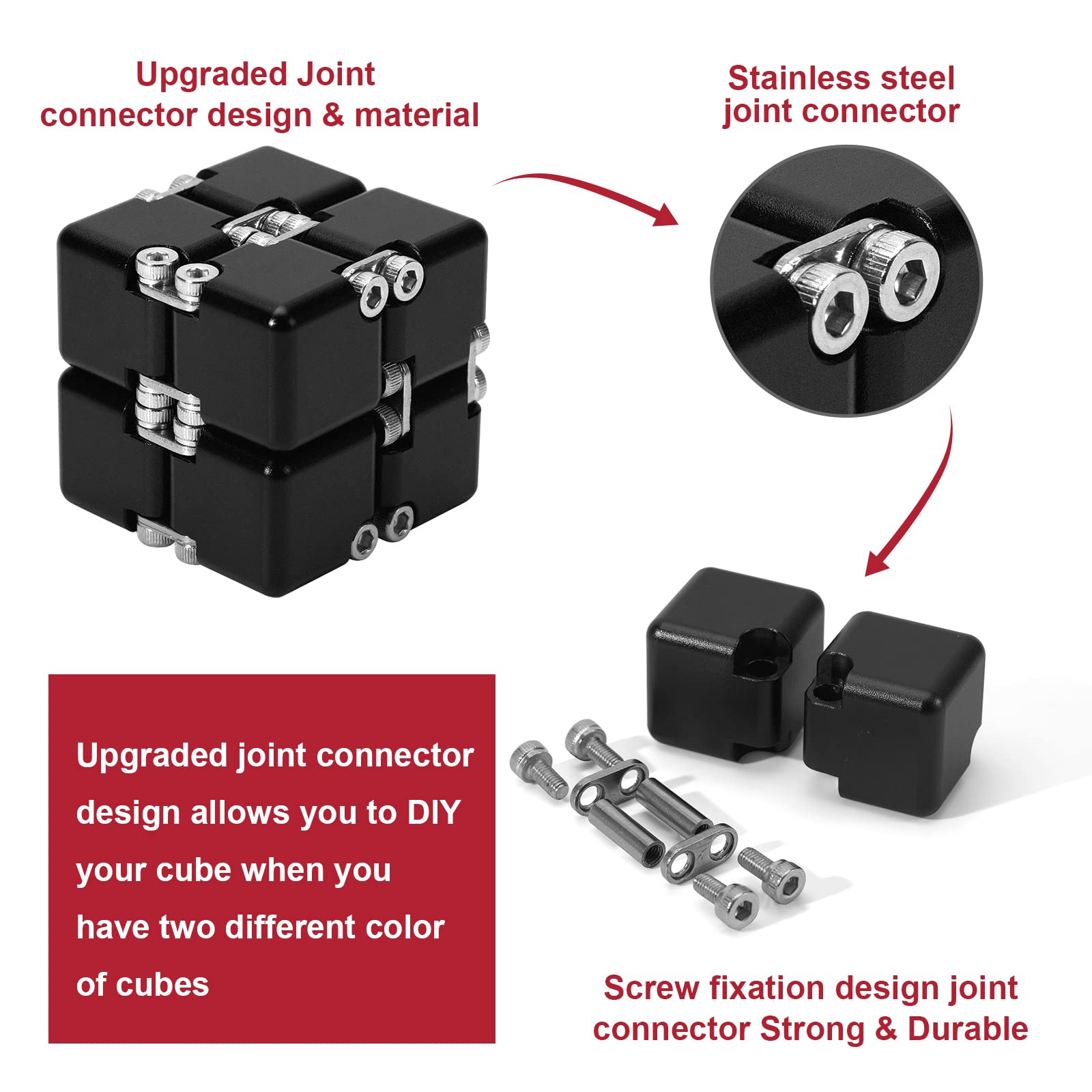 Mua Lifidea Aluminum Alloy Metal Infinity Cube Fidget Cube (6 Colors ...