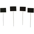 Amazon.com: Darice David Tutera 6-Piece Wood Chalk Board on a Stake, 8 ...