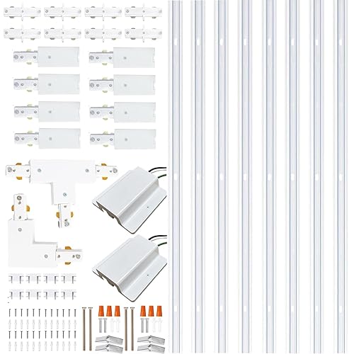 Bravsekai Full Accessories and Rails Kit for H Type Track Lighting ...