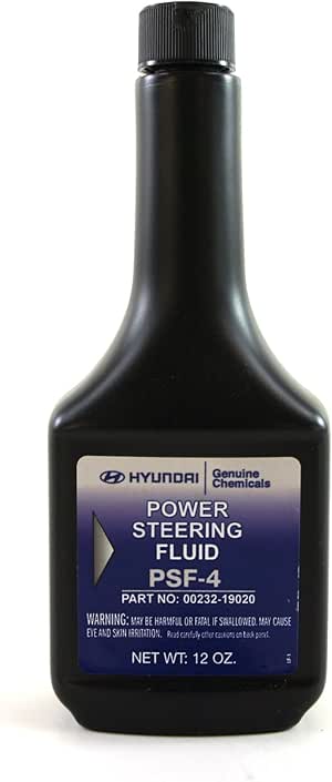 Genuine Hyundai Fluid 00232-19020 Power Steering Fluid - 12 oz.: Amazon ...