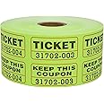 Amazon.com: 1000 L LIKED Raffle Tickets,Neon Green,Self Adhesive,Double ...