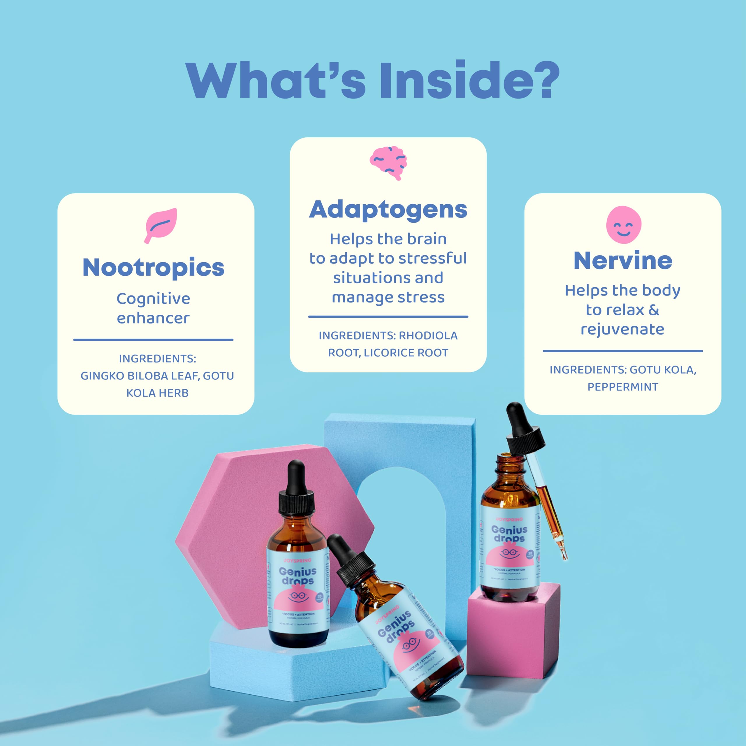 Mua JoySpring Genius Drops - Organic Focus Drops for Kids | Clinically ...