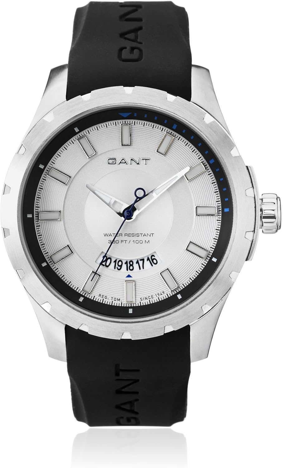 GANT Watch Analogue Display and Rubber Strap W70302_-: Amazon.co.uk ...