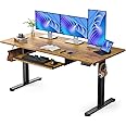 Amazon.com: ErGear Large Electric Standing Desk with Keyboard Tray ...