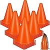 30 Pack 7 Inch Plastic Traffic Cones Sports Training Agility Marker ...