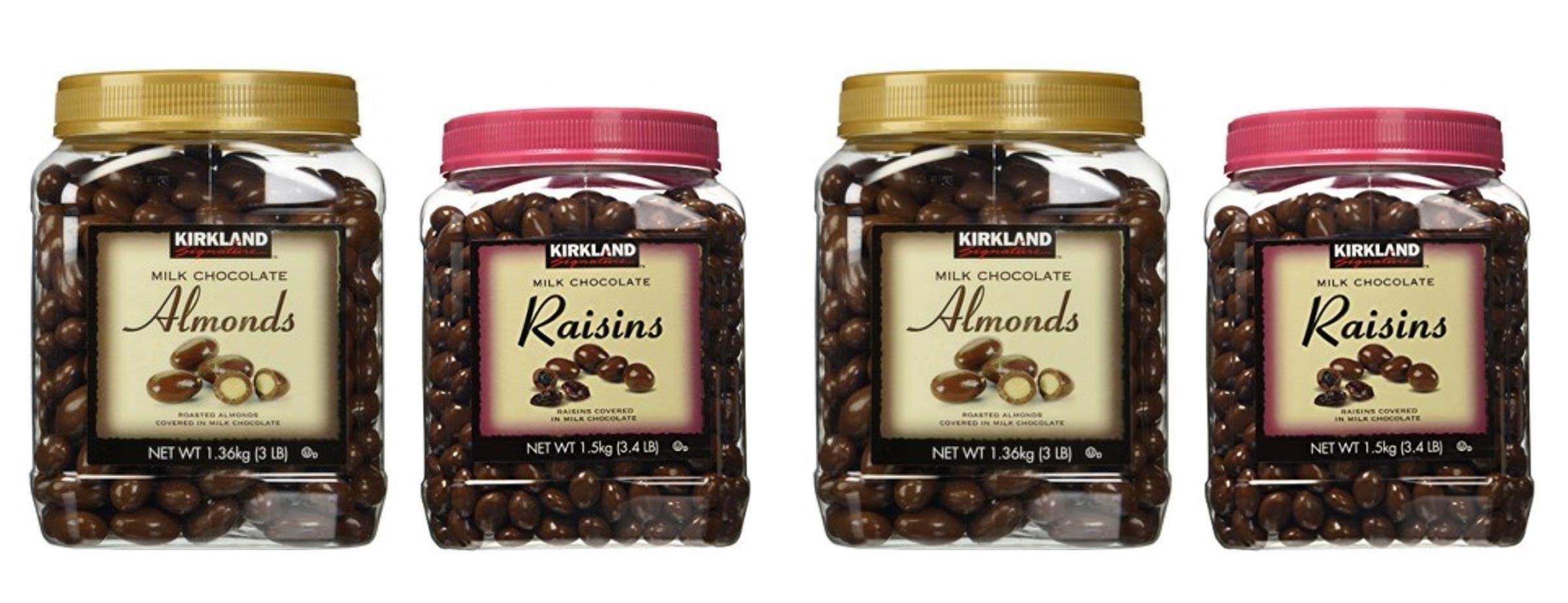 Kirkland Signaturechocolate Roasted Almonds And Chocolate Raisin Bundle ...