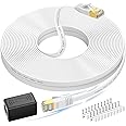 Amazon.com: Cat 7 Ethernet Cable 50 ft, High Speed Flat Internet Cable ...