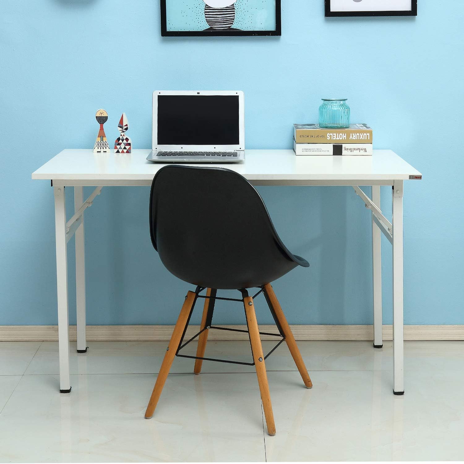 Home White AC5W-100-SF sogesfurniture Folding Table Office Study ...