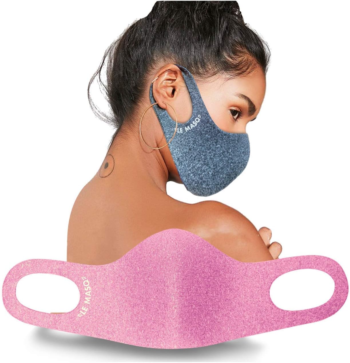 Amazon.com: Le Masq Ninja Seamless Reusable Fabric Masks - 3 Face Pack ...