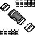 Amazon.com: HISUNTEC Buckles for 3/4" Straps: 6 set Side Release Buckle and 12 pcs Tri-Glide ...