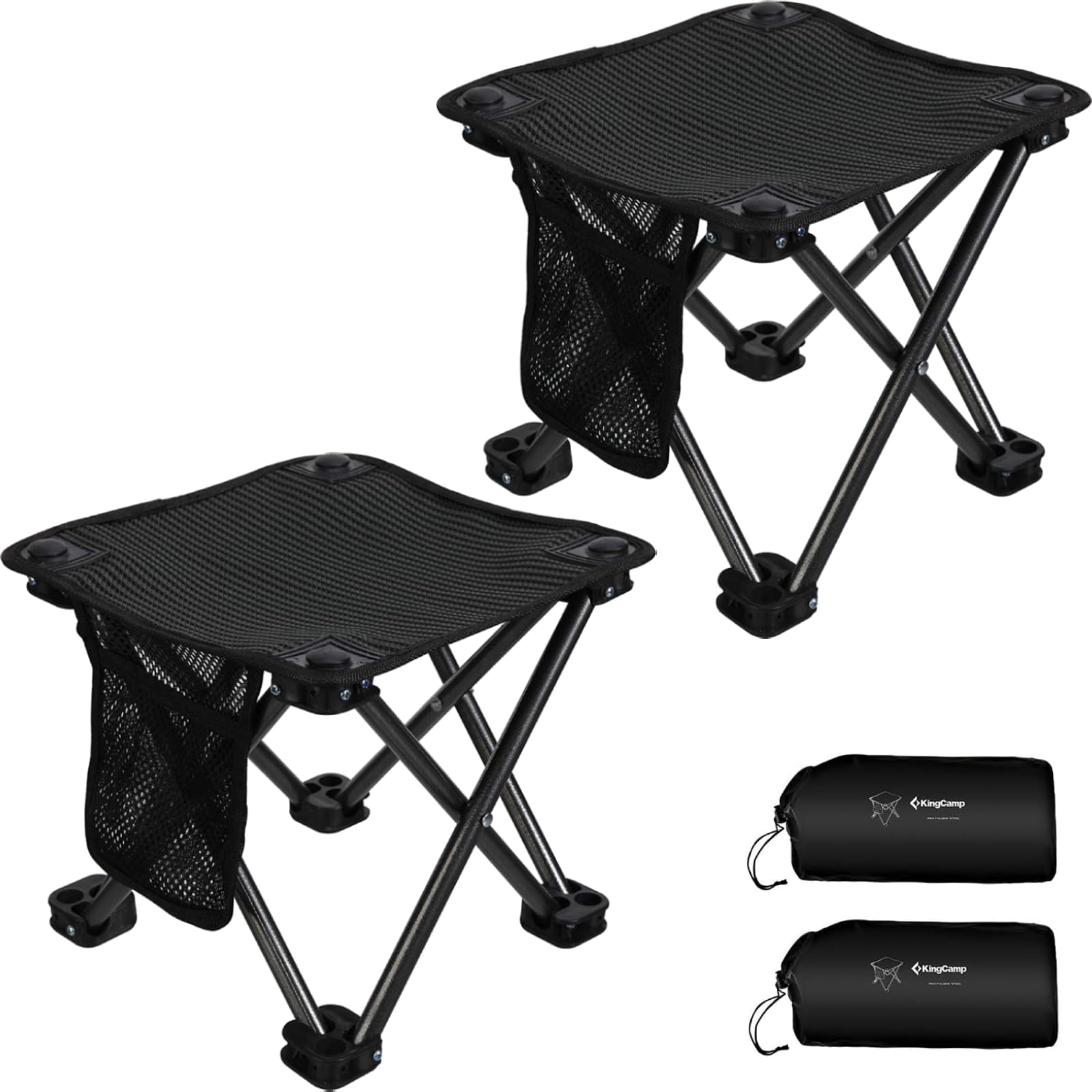 KingCamp Folding Camping Stool for Adults Lightweight Small Portable ...