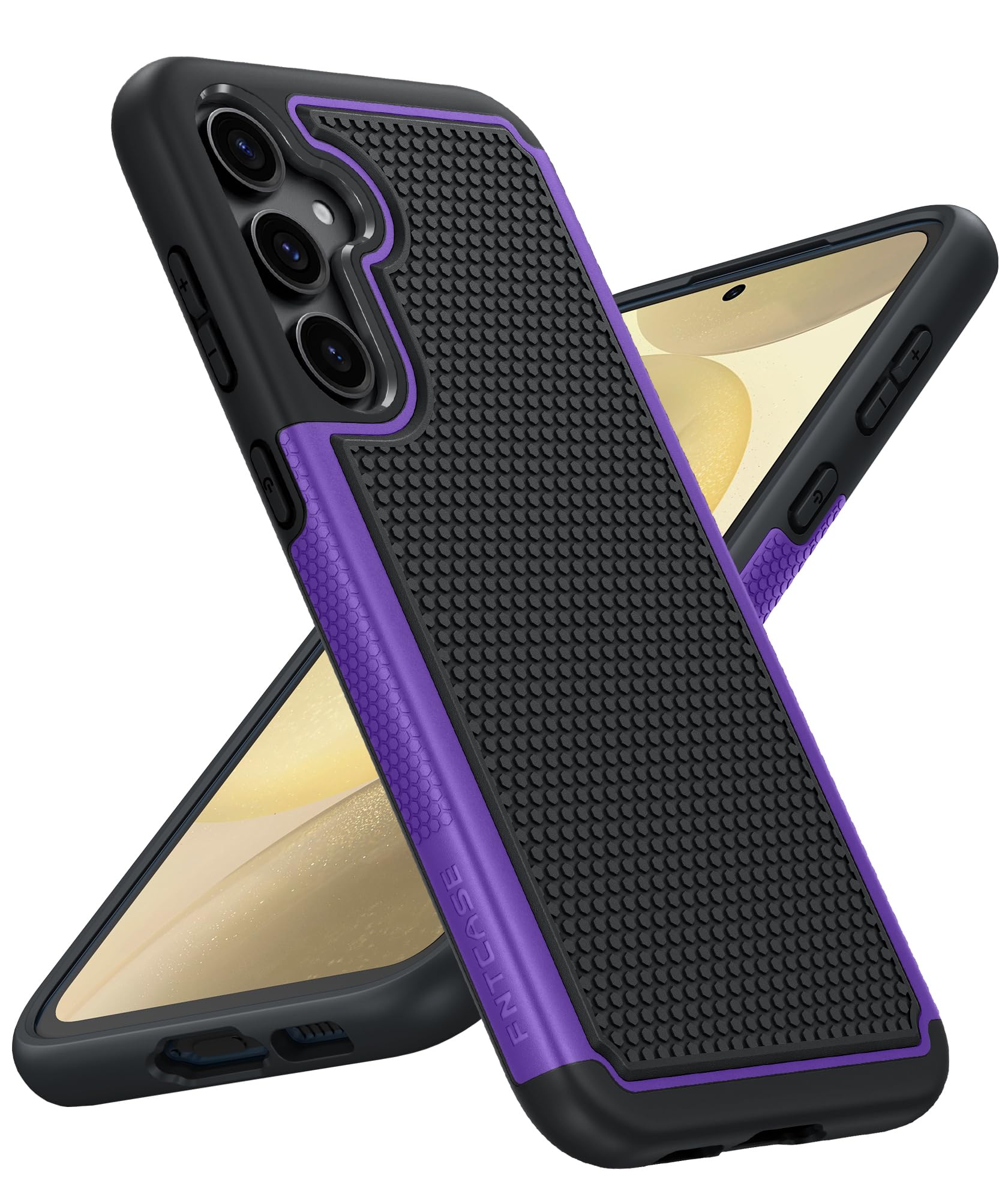 FNTCASE for Samsung Galaxy S24 Case: Dual Layer Heavy Duty Cell Phone ...