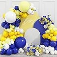 Amazon.com: Blue Yellow Balloon Arch Kit, Blue Yellow Balloon Garland with Blue Yellow and White ...