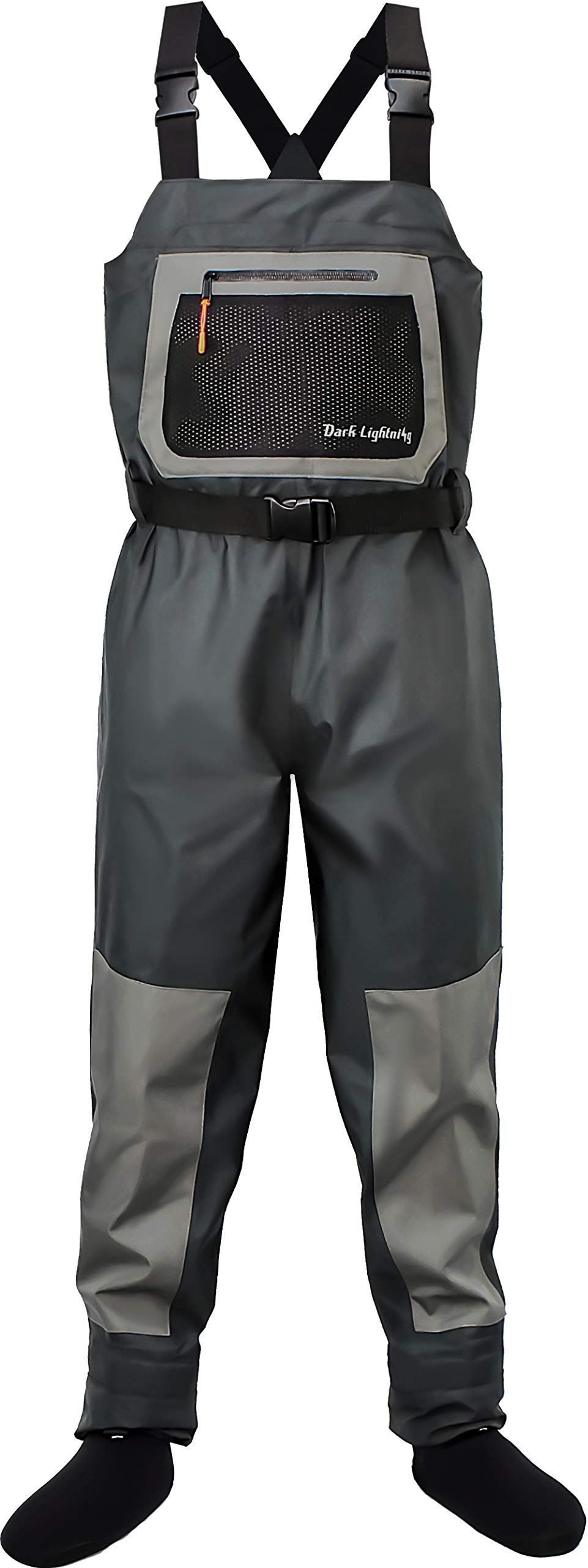 Dark Lightning Breathable Insulated Chest Waders, Perfect for 4 Seasons ...