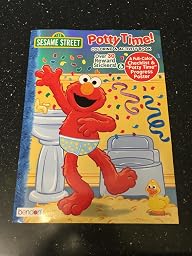 Amazon.com : Sesame Street "Potty Time" Potty Training Coloring and ...