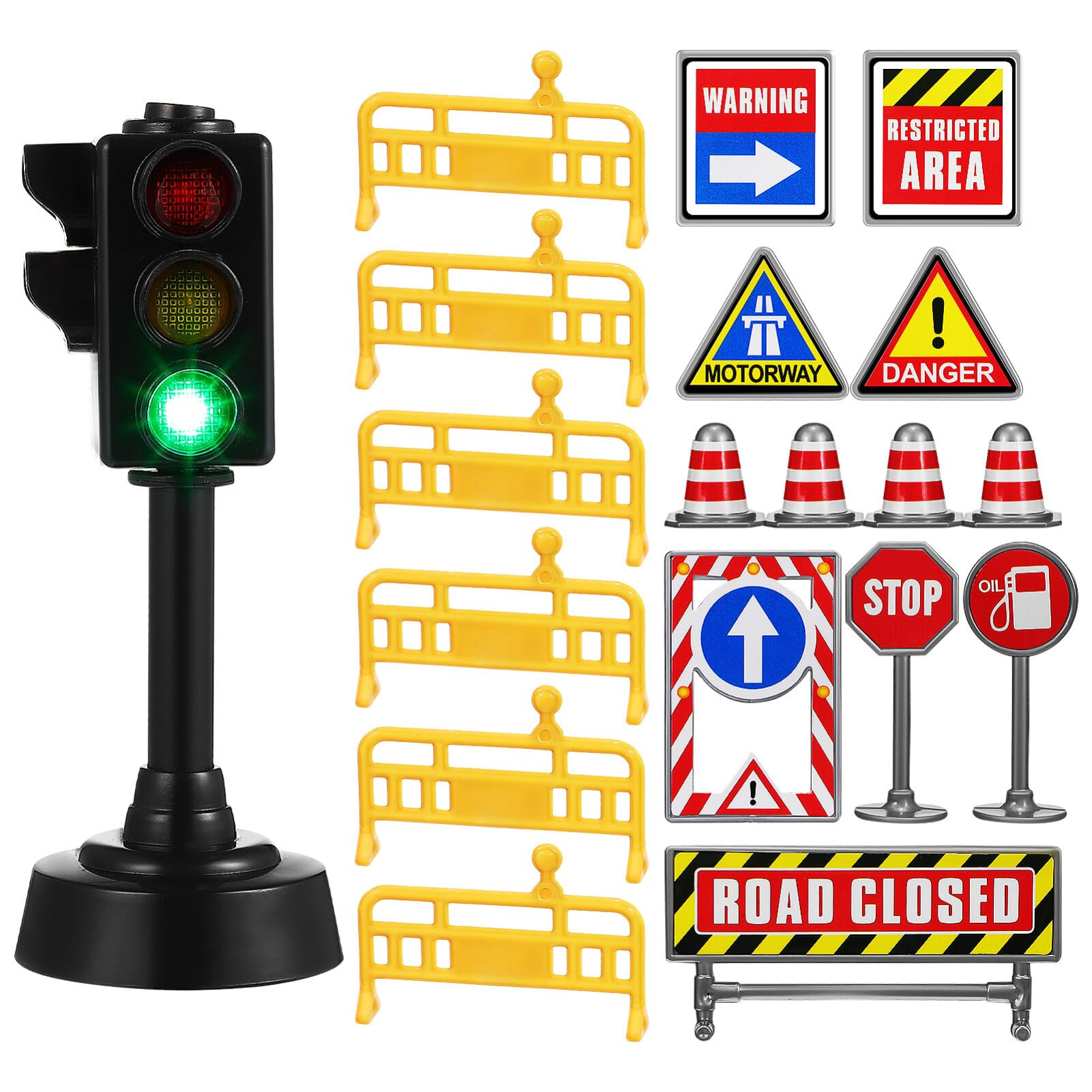 Mua Alipis Traffic Signal Light Model Toys Mini Traffic Signs Playset ...