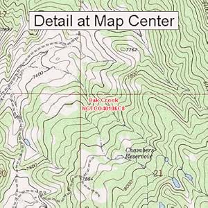 Amazon.com : USGS Topographic Quadrangle Map - Oak Creek, Colorado ...