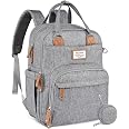 Amazon.com: RUVALINO Diaper Bag Backpack, Multifunction Travel Pack ...