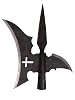 Hand Forged High Carbon Steel Medieval Halberd with Cross | Heavy Duty ...
