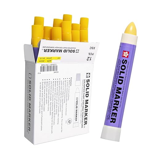 SAKURA - XSC-3 Sakura Solidified Paint Solid Marker, Yellow (Box of 12 ...