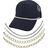 Amazon.com: 4 Pcs Trucker Hat Chains Bill Decoration Hat Charms for ...