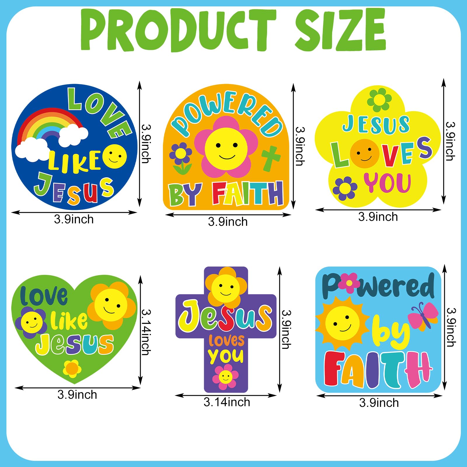 Mua Trandraft 36 Sets Religious Crafts for Kids Bulk DIY Retro Faith ...