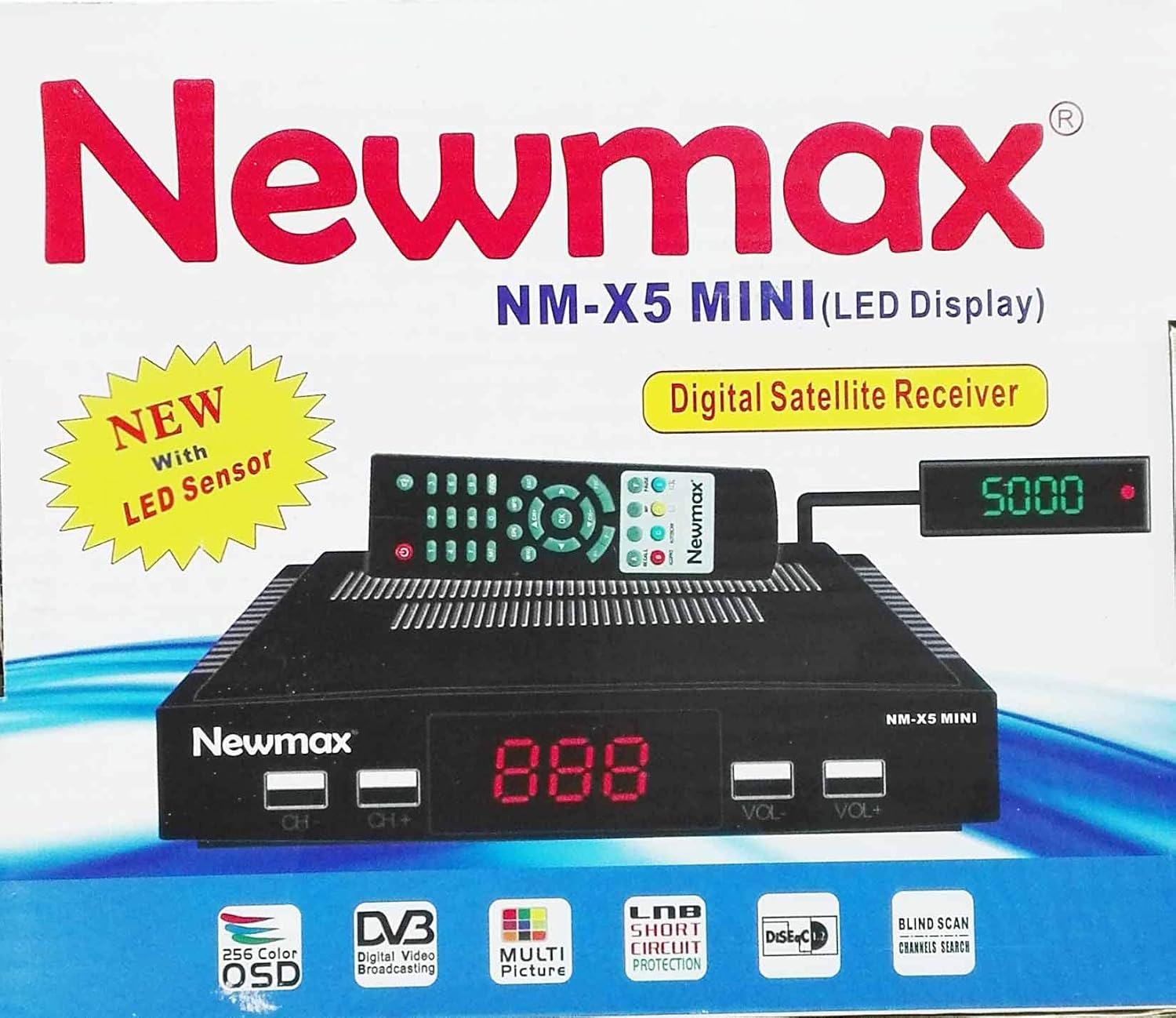 NEWMAX DIGITAL SATELLITE RECEIVER NM-X5 MINI: Buy Online at Best Price ...