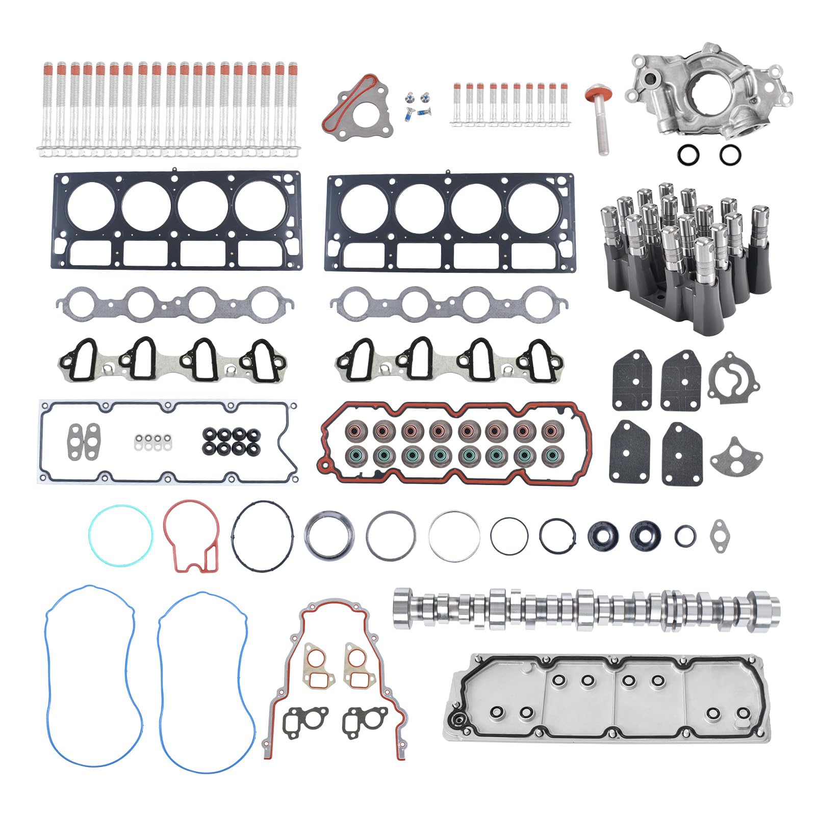 SUSUCAR NON AFM DOD Disable Kit 5.3 Camshaft Lifters with Head Gasket ...