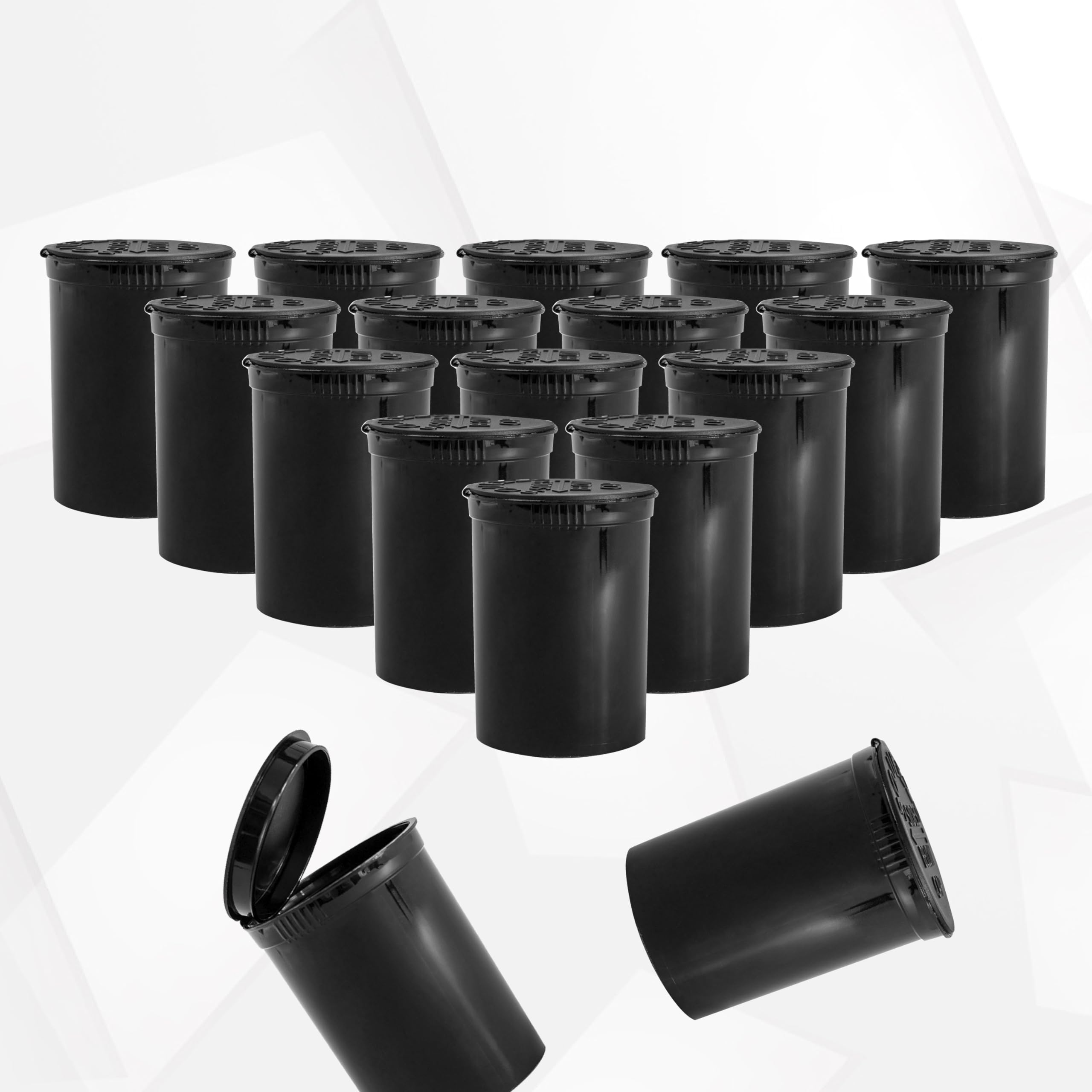 Mua 160 Pack 30 Dram Pop Top Bottles Black - Child Proof Plastic Pop ...
